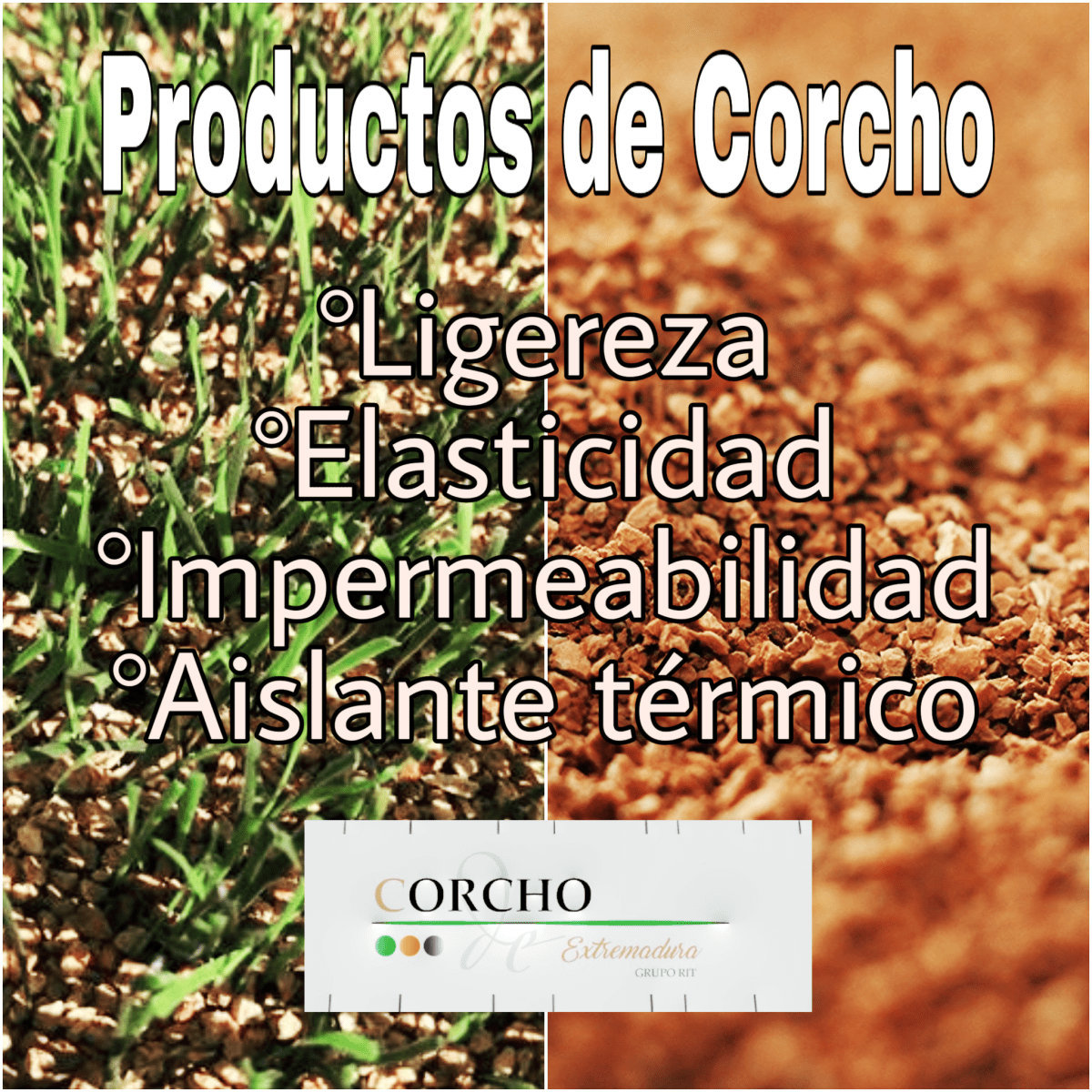 Corcho 100% natural (corcho granulado) | CORCHO EXTREMADURA
